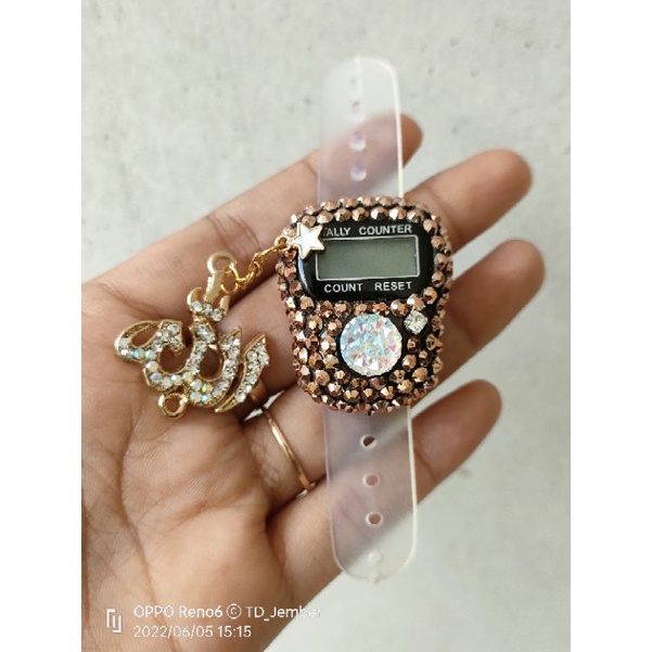 Jual [GJBR] Tasbih swarovski premium / tasbih digital hias / tasbih ...