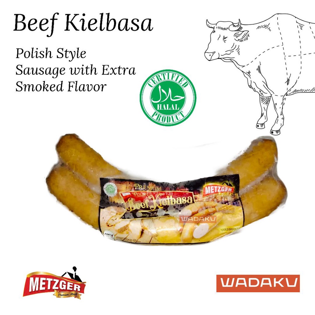 Jual Premium Polish Beef Kielbasa Sausage with extra smoked flavor ...