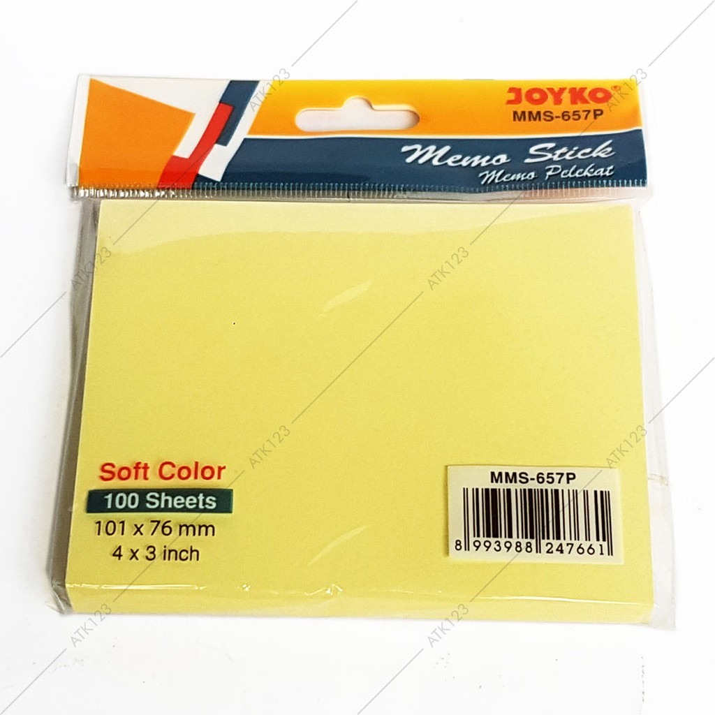 Jual Sticky Notes Joyko MMS-657P Uk. 101 x 76 mm (4 x 3'') | Shopee ...