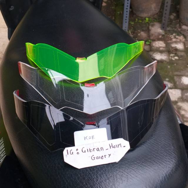 Jual Spoiler helm kyt k2 rider hitam,stabilo,putih | Shopee Indonesia
