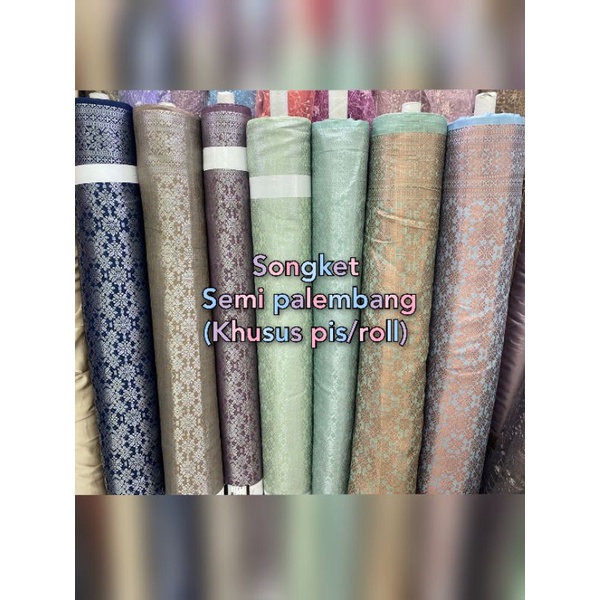 Jual KAIN SONGKET (KHUSUS ROLL/ PIS) BAHAN SONGKET, KAIN SARUNG ...
