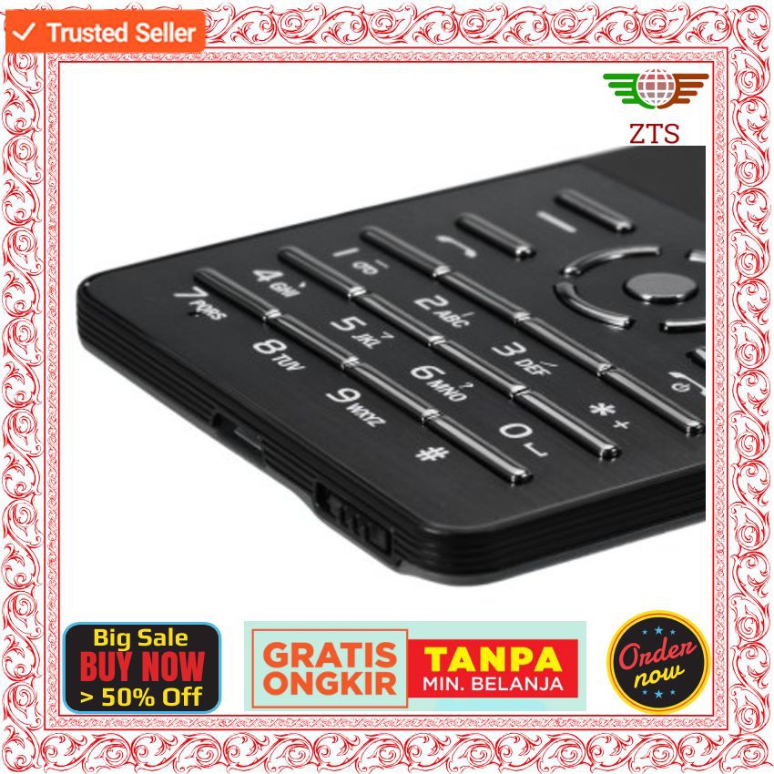 Jual [PO 3-10 Hari Dijamin Sampai] AIEK Q1 1.0 inch Ultra-thin Card Phone FM Audio Player Sound ...