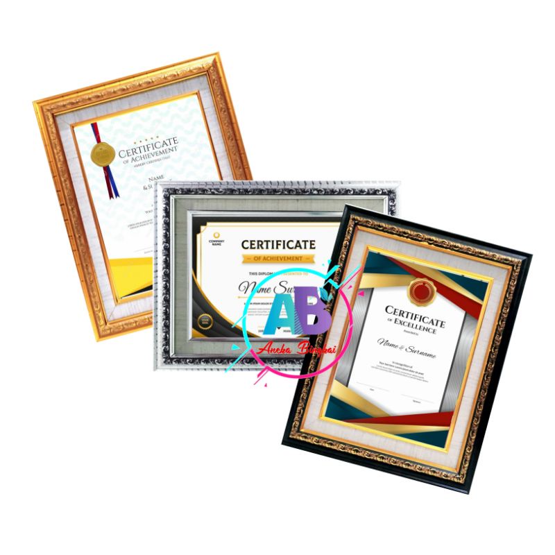 Jual Bingkai Piagam Penghargaan Bingkai Sertifikat Pigura Sertifikat ...