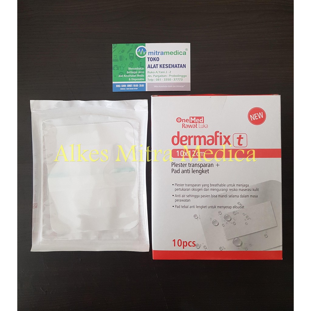 Jual Dermafix T 10x12 cm / Plester Luka Anti air / Plester Transparan ...
