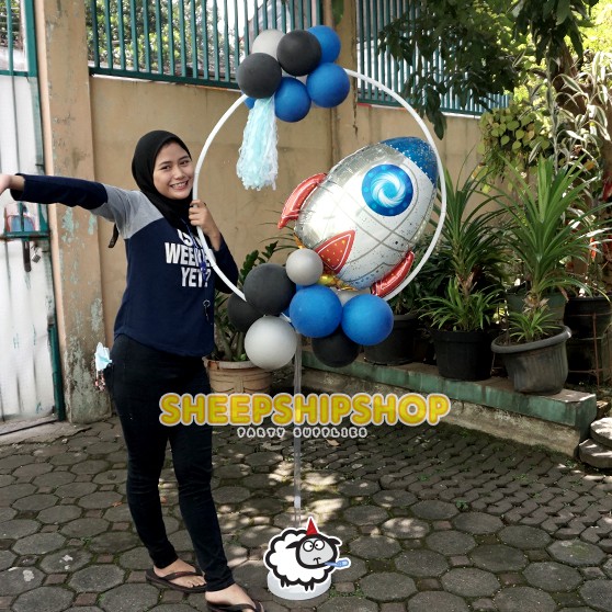 Jual STANDING BULAT DEKORASI BALON Round Standing / Stand Balon Ring ...