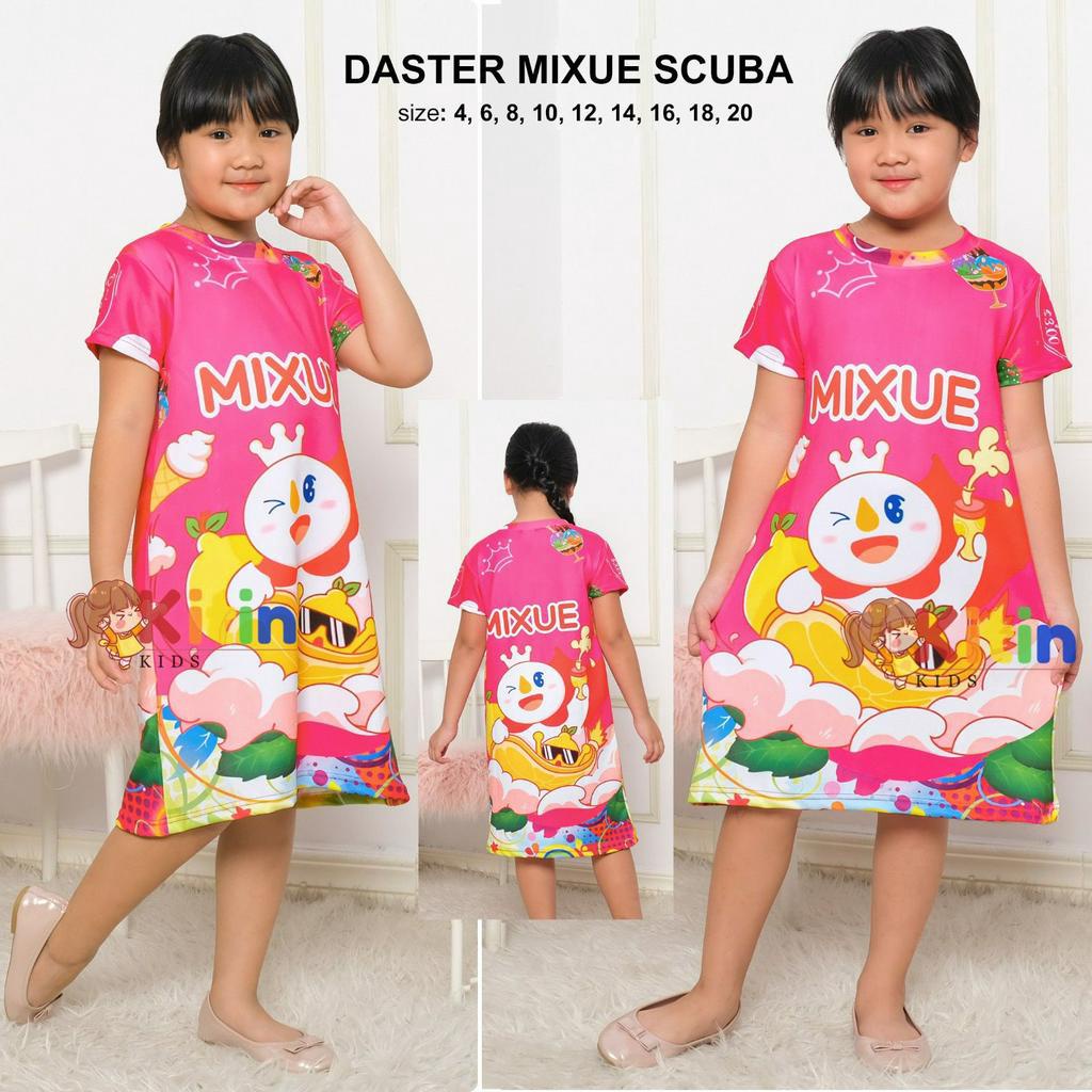 Jual OP - DASTER TERUSAN TUNIK ANAK SCUBA IMPORT GAMBAR DEPAN BELAKANG ...