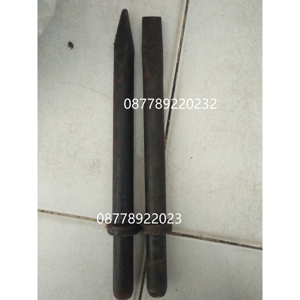 Jual Sparepart Jack Hammer Chisel Mata Bor Batang Bor Pick Rod Plus TCA-7 400mm Part Mesin Bor ...