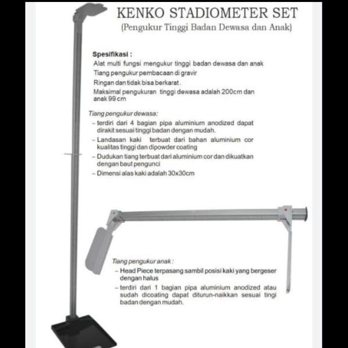 Jual Stadiometer Kenko Alat Pengukur Tinggi Badan Dewasa dan Anak ...