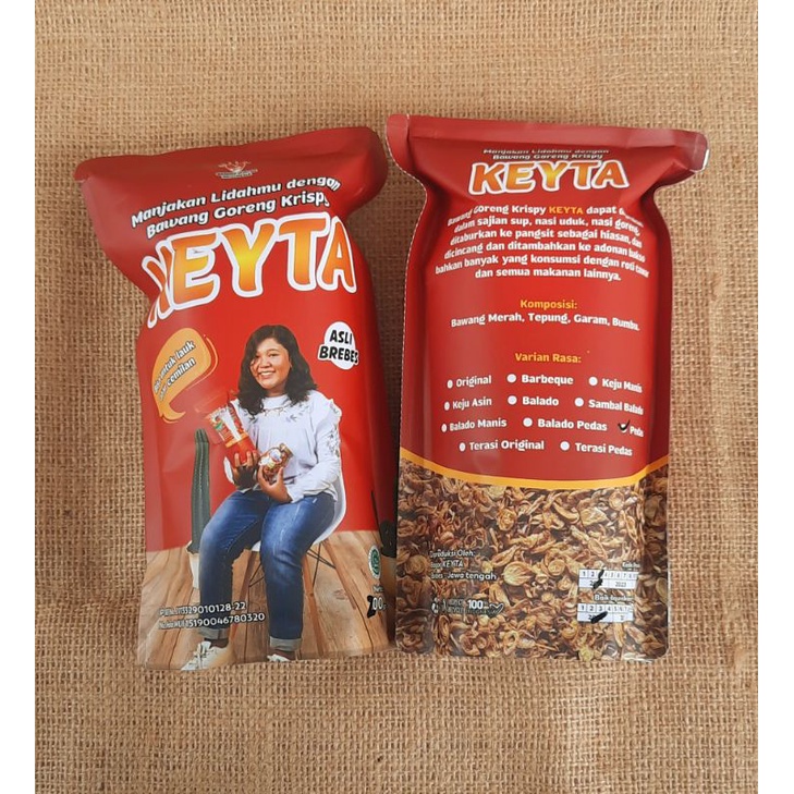 Jual PRUTUK KEYTA TERASI BAWANG BREBES TERI PEDAS 100g | Shopee Indonesia