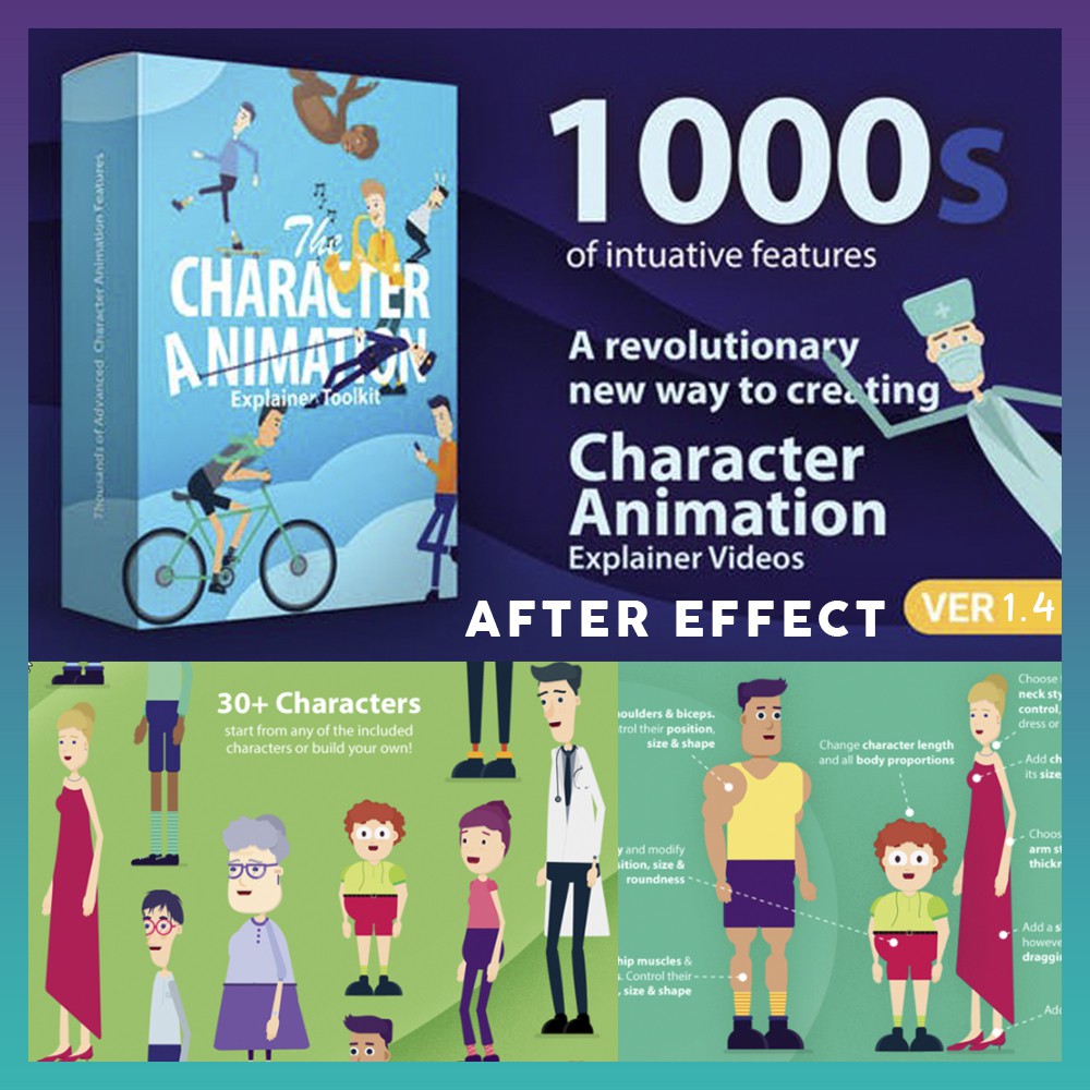 Jual Promo Character Animation Explainer Toolkit Template Bundle Mega