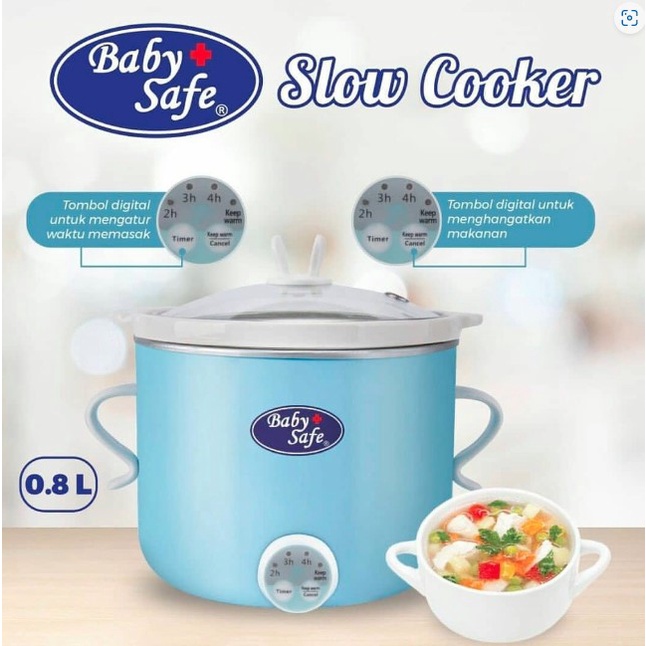 Jual Baby Safe LB007 Digital Slow Cooker Alat Memasak Makanan baby 0.8L ...