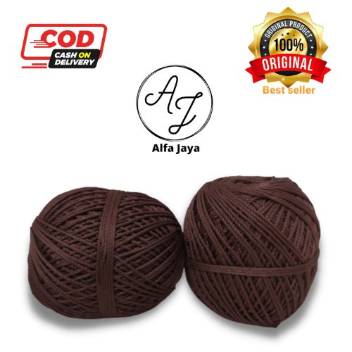 Jual BENANG COKLAT AGAK TUA 130,, BENANG RAJUT BILAL POLY KILAP & DOP ...
