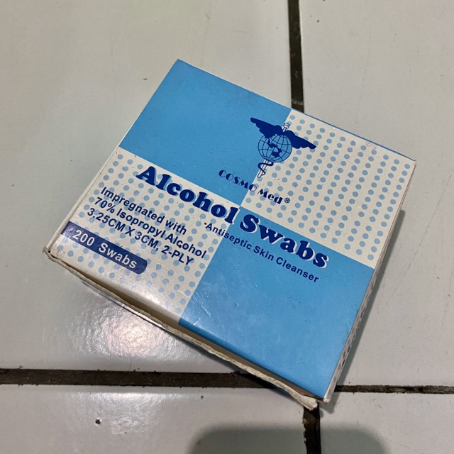Jual PER BOX ALCOHOL SWABS COSMO MED ( ISI 200 ) | Shopee Indonesia