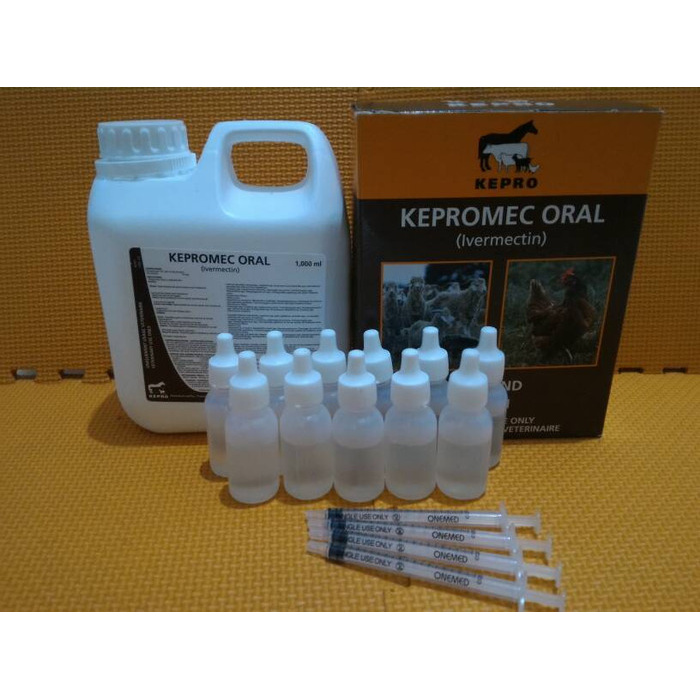 Jual Kepromec oral repack 10ml obat kutu, demodex, scabies untuk anjing ...