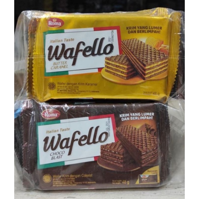Jual roma wafer wafelo 48 gr isi 10 pcs | Shopee Indonesia