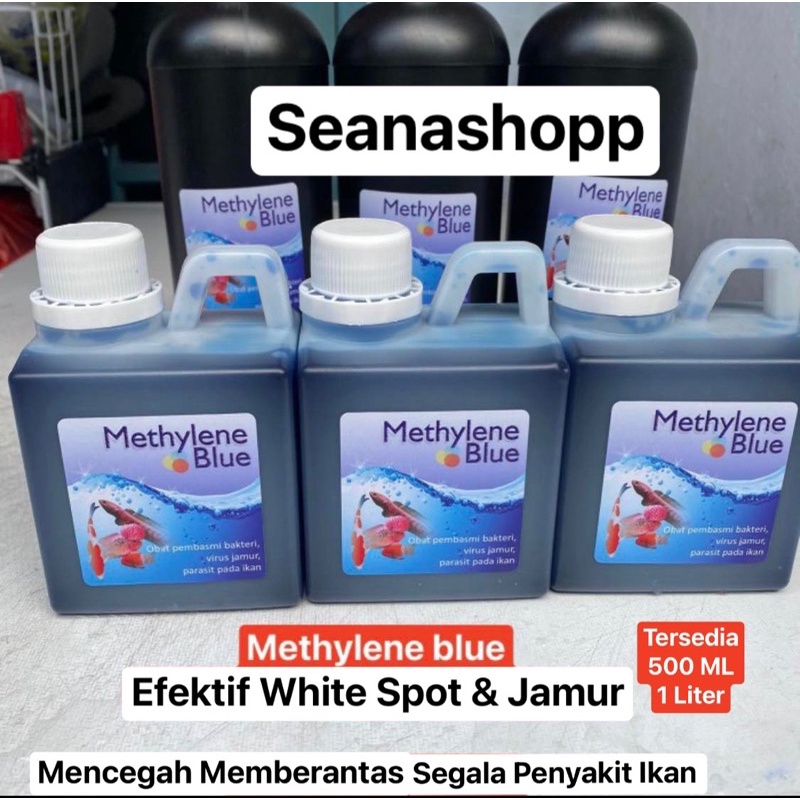 Jual Methylene Blue Biru Obat Ikan Jamuran White Spot 500ml & 1 Liter | Shopee Indonesia