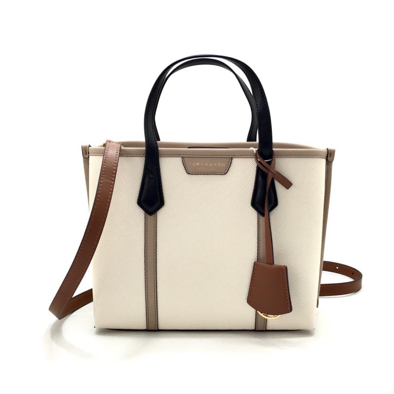 Jual Tory Burch Perry Colorblock Small Triple Compartment Tote | Shopee ...