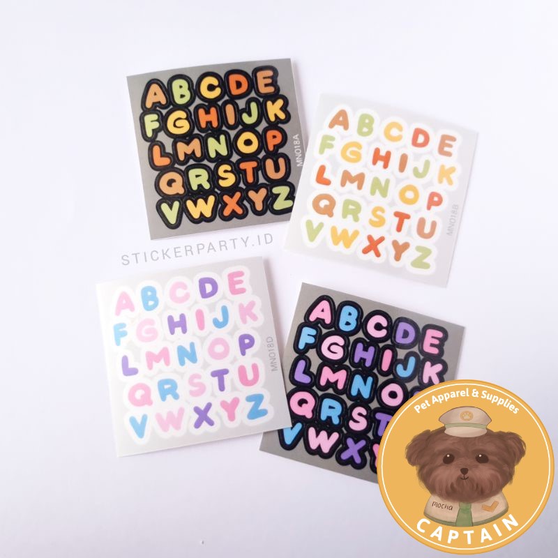 Jual STICKER ALFABET ABJAD TAHAN AIR CUSTOM PAPERCRAFT SCRAPBOOK ...