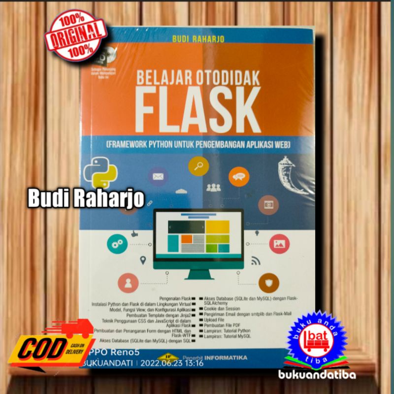 Jual BELAJAR OTODIDAK FLASK + CD ( Framework Python Untuk Pengembangan ... Jual BELAJAR OTODIDAK FLASK + CD ( Framework Python Untuk Pengembangan ...