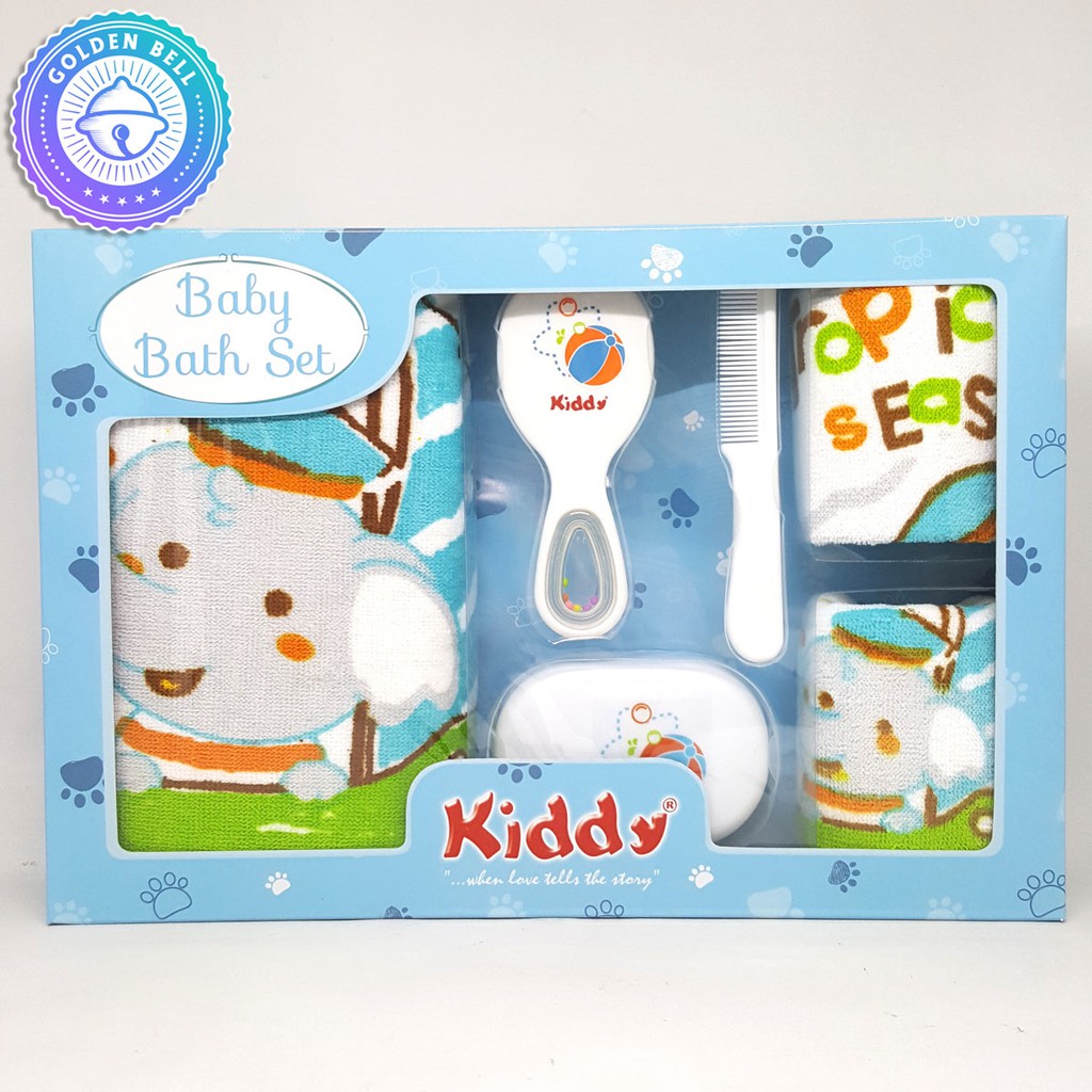 Jual Baby Bath Set Handuk Towel Washlap Sisir Kotak Sabun Set Bayi ...