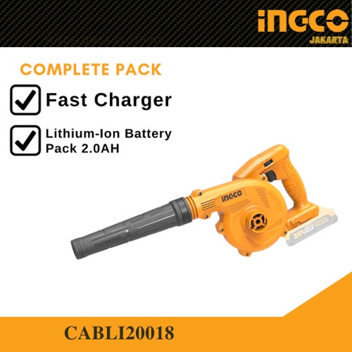 Jual Mesin Blower Hewan Cordless 20V PACK 2.0AH Hand Blower INGCO ...