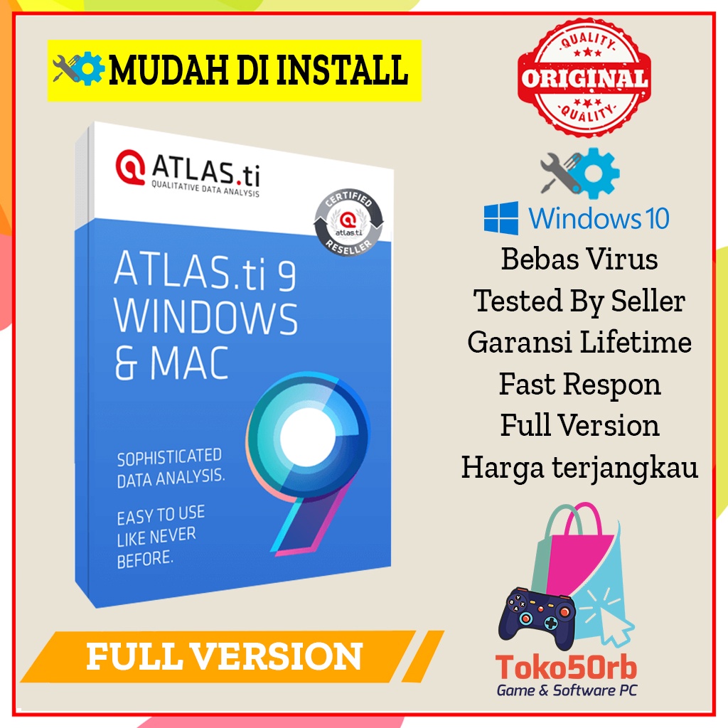 Jual Software Analisa Kuantitatif: ATLAS.ti Full Version [WIN] | Shopee Indonesia
