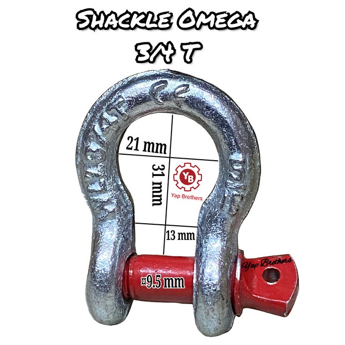 Jual BLOCK-CHAIN- SHACKLE OMEGA 750 KG -PERTUKANGAN. | Shopee Indonesia