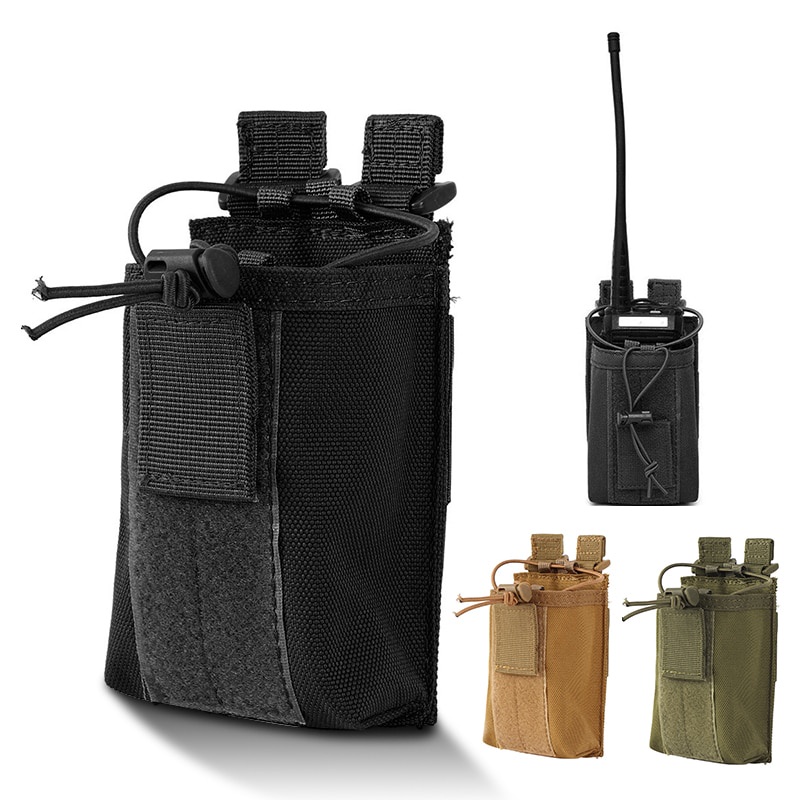 Jual PREORDER Tactical Molle Walkie-talkie Pouch Interphone Storage Bag ...
