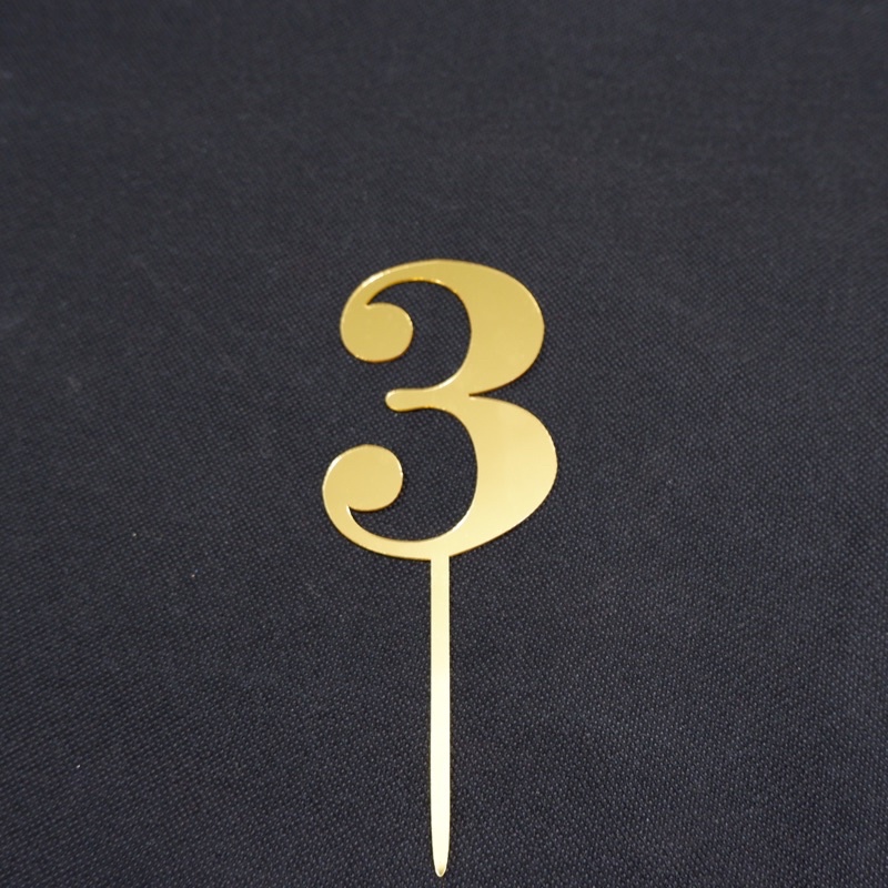 Jual TOPPER ANGKA POLOS TINGGI 15 CM / TOPPER USIA UMUR TAHUN BESAR ...