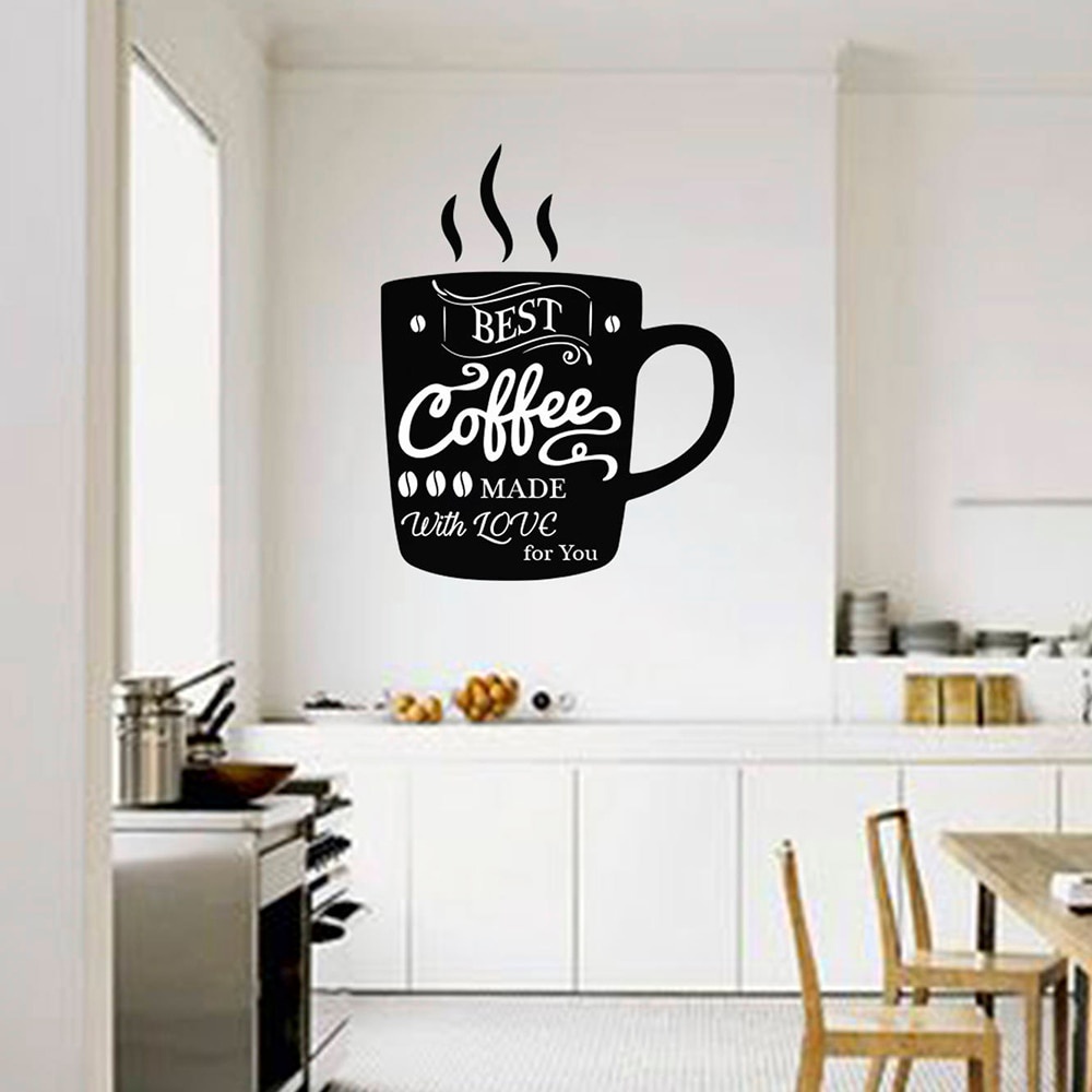 Jual Stiker Dinding Kopi Dekorasi Kafe Coffee wall decal Vinyl Cup of ...
