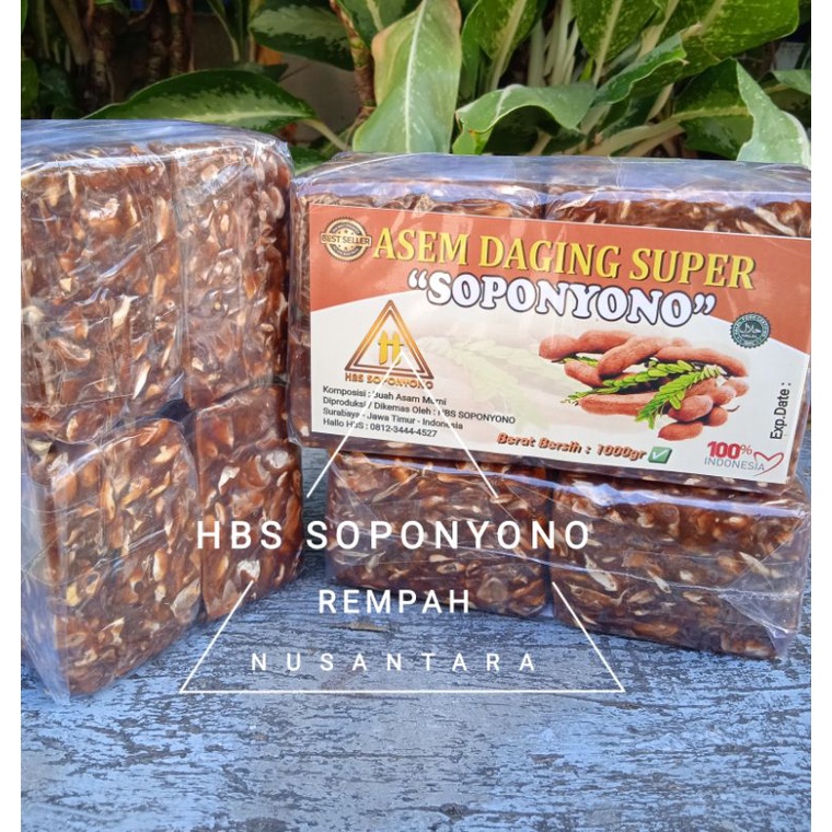 Jual Asam Jawa KUNING dan Coklat Gelap Fresh tanpa biji SUPER 250gr ...