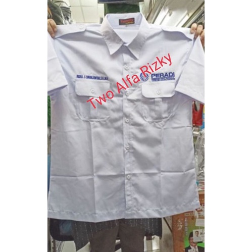 Jual KEMEJA PERADI BAJU ADVOKAT SERAGAM PERADI BORDIR PLUS NAMA ...