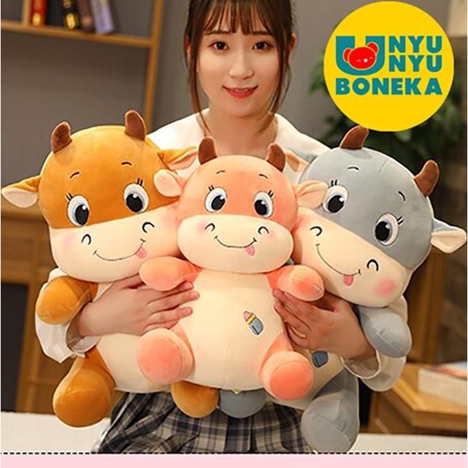Jual Boneka Cow Sapi Lembut Banget 35CM cow valentine kado wisuda bunga ...