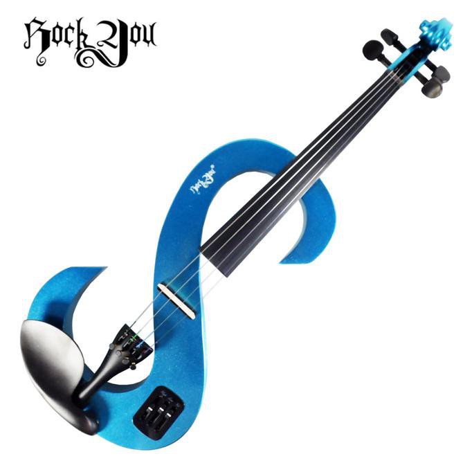Jual Biola Elektrik Model S Rock You Violin Viola Silent Blue / Biru ...
