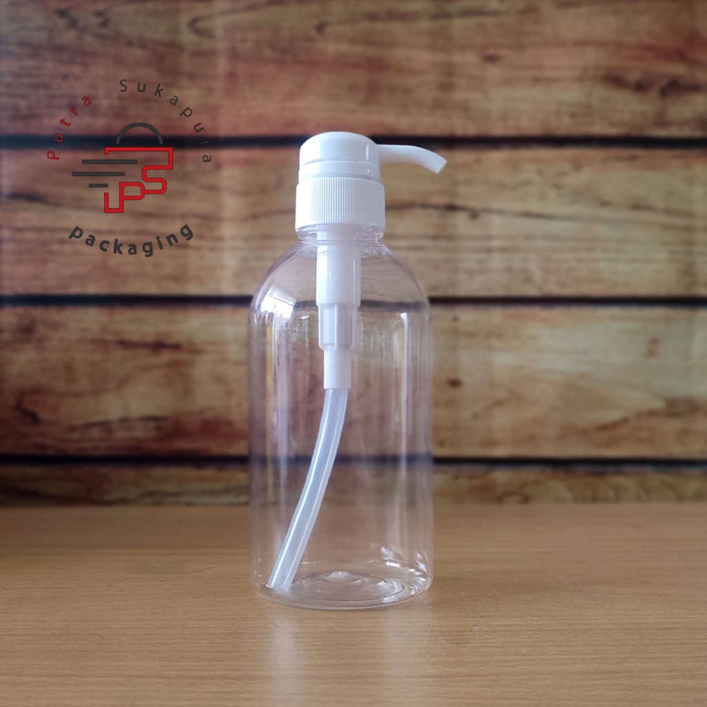 Jual botol pump 500ml oval Neck 33/ botol pump 500ml pet tebal / botol hand wash,hand sanitizer ...