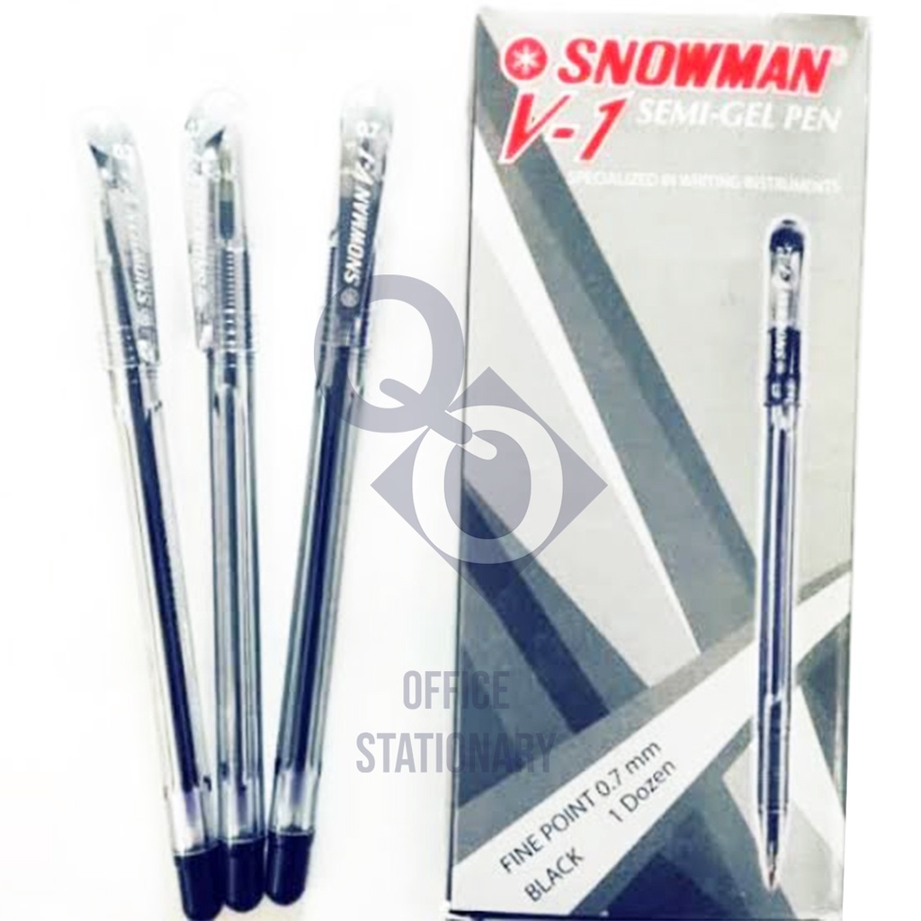 Jual Pulpen Bolpen Ballpoint Pen Snowman V1 1 lusin | Shopee Indonesia