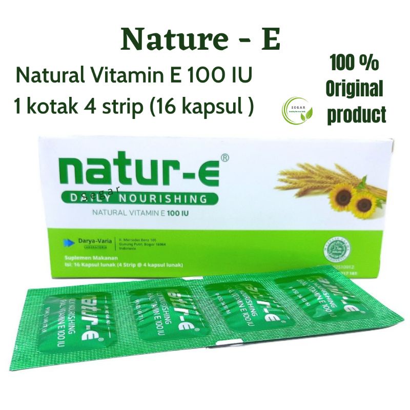 Jual Nature E - Natural Vitamin E 100 IU - Suplemen Makanan - Vitamin E ...