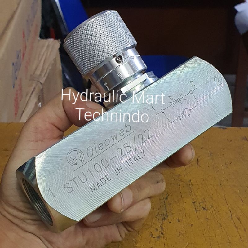 Jual flow control valve hidrolik port '1 inch BSPP - STU 100 merk ...