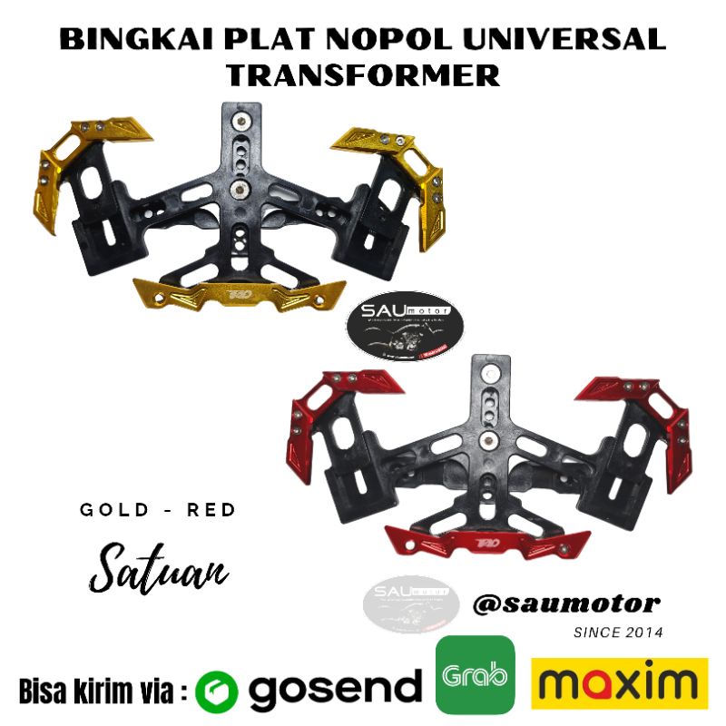 Jual Saumotor Bingkai Plat Nopol Transformer Cnc Variasi Plat Nomor ...