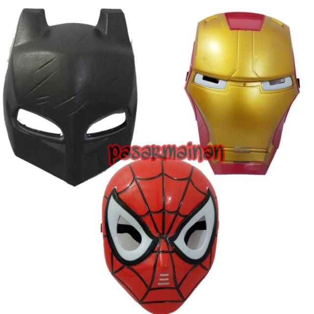 Jual mainan anak Topeng Avengers Spiderman Batman captain america Dan ...