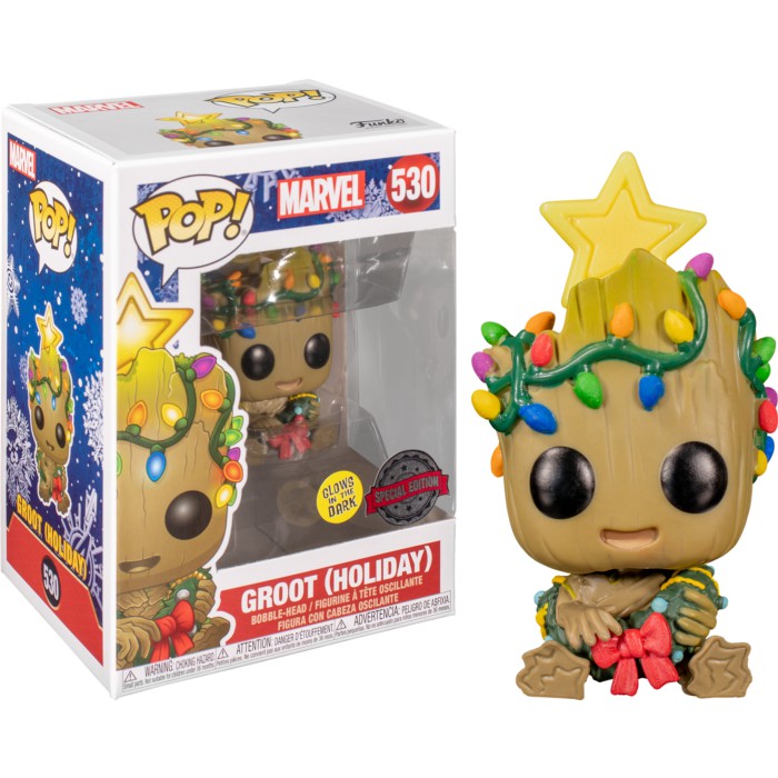 Jual Funko POP! Marvel Holiday - Baby Groot with Christmas Lights Glow ...