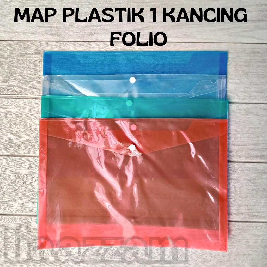 Jual Map plastik 1 KANCING folio / f4 | Shopee Indonesia