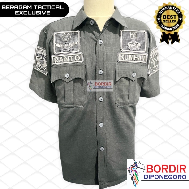 Jual KEMEJA TACTICAL LAPAS KUMHAM PREMIUM CUSTOM BORDIR | BAJU TACTICAL ...