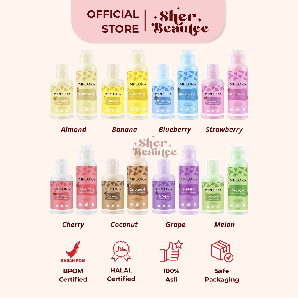 Jual Implora Milky Lotion Serum 60ml | 100ml | Shopee Indonesia