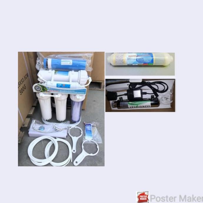 Jual Mesin Ro 500 Gpd Air Minum 8 Step Alkaline Super + Uv Reverse ...
