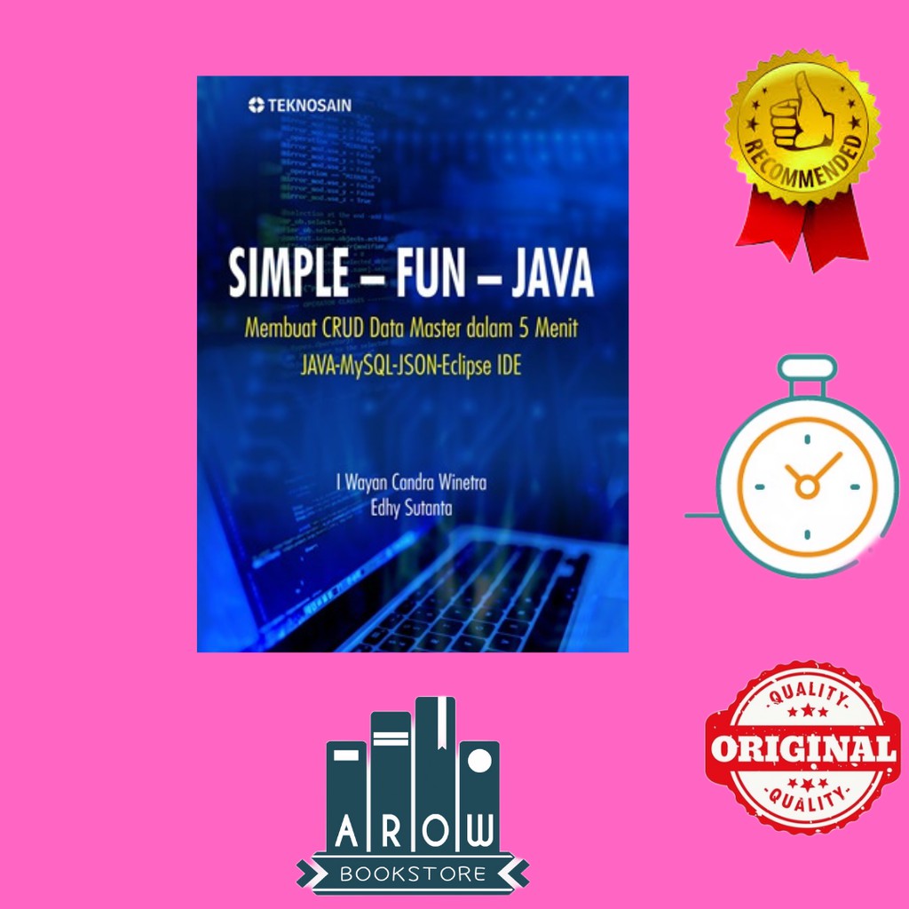 Jual Simple Fun Java Membuat Crud Data Master Dalam 5 Menit Java Mysql Json Eclipse Ide