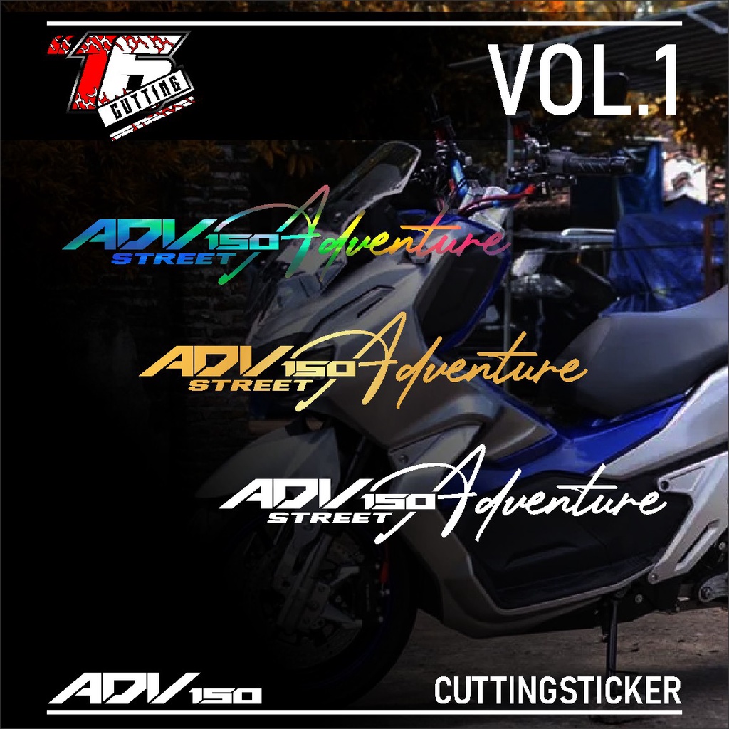 Jual Cutting Sticker ADV 150 - Stiker Lis Variasi Motor Honda ADV 150 ...