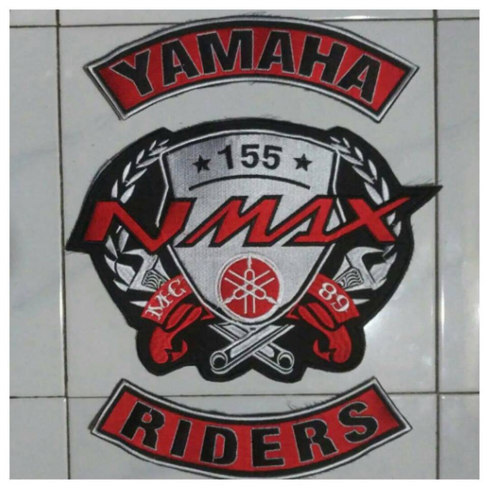 Jual Emblem Yamaha NMAX Emblem Bordir Punggung Yamaha NMAX Emblem ...