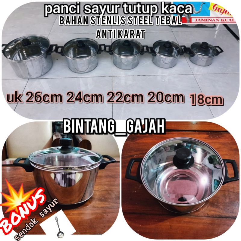 Jual PANCI SAYUR TUTUP KACA UK 24,26cm | Shopee Indonesia