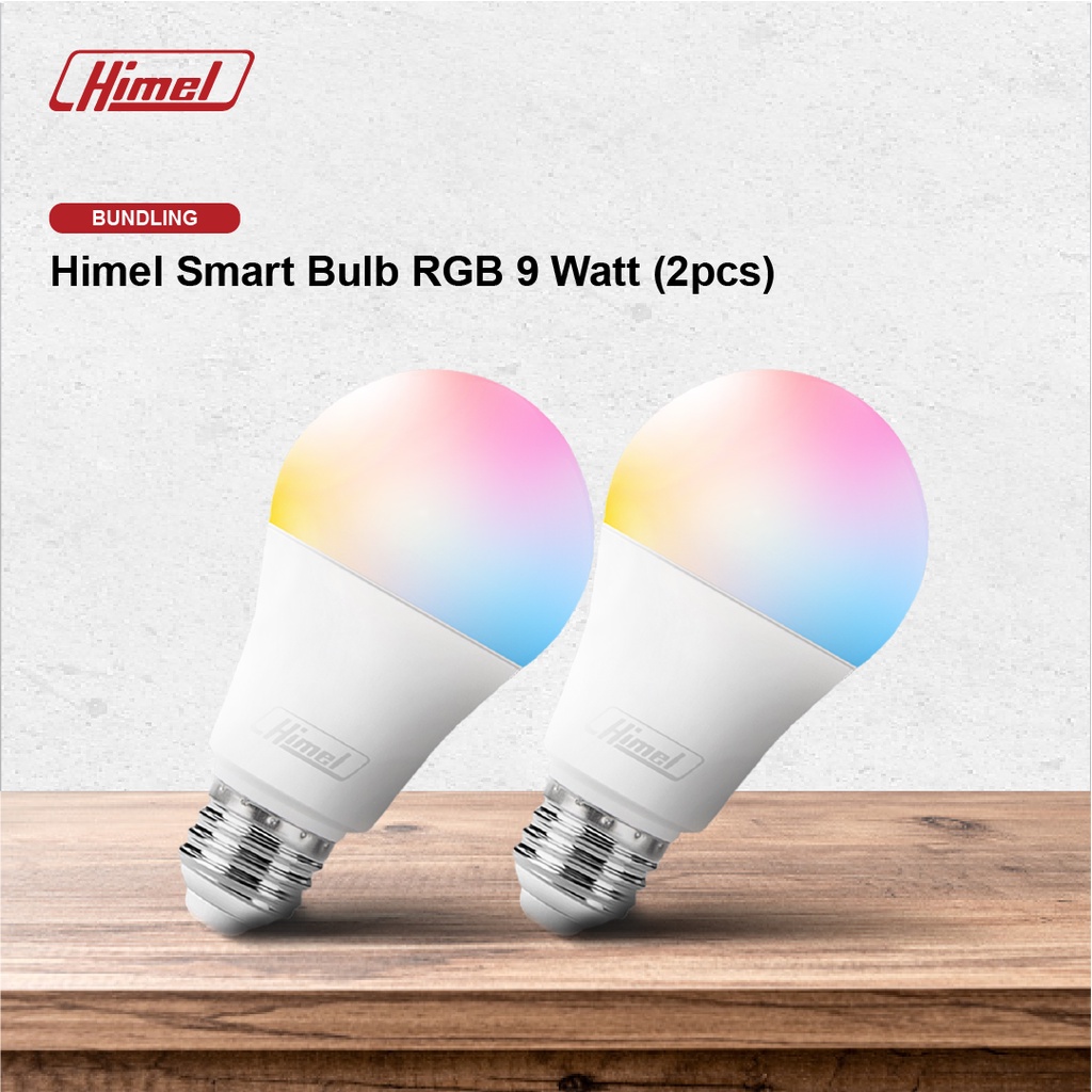 Jual Bundle Himel Smart Bulb 9Watt (2Pcs) | Shopee Indonesia